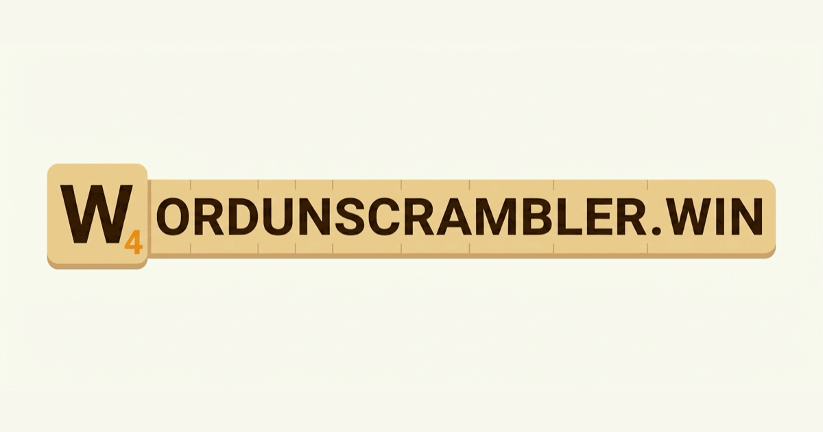 Word Unscrambler for Scrabble and Words With Friends | WordUnscrambler.win